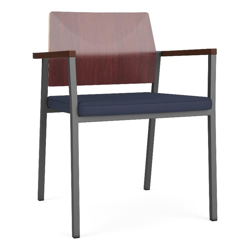 Avon Reception Guest Chair UPH Seat HPL Back / Charcoal Steel ...