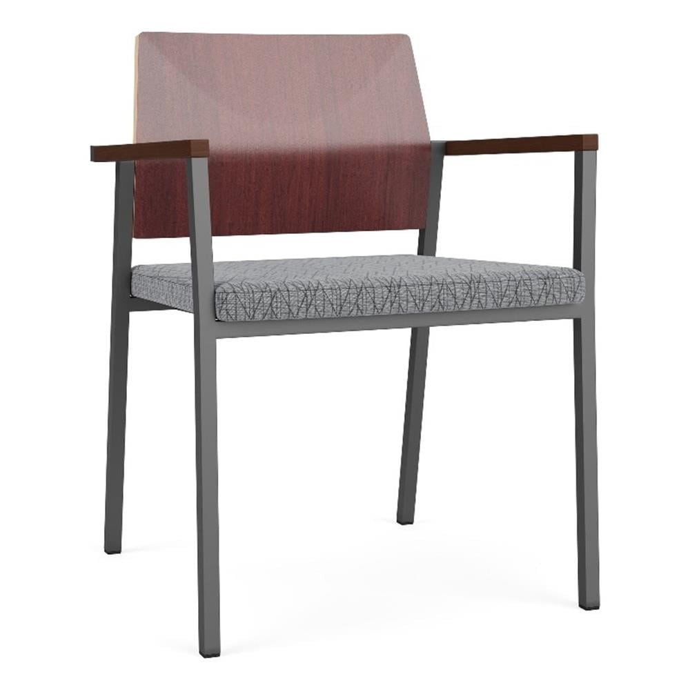 Avon Reception Guest Chair UPH Seat HPL Back / Charcoal Steel ...