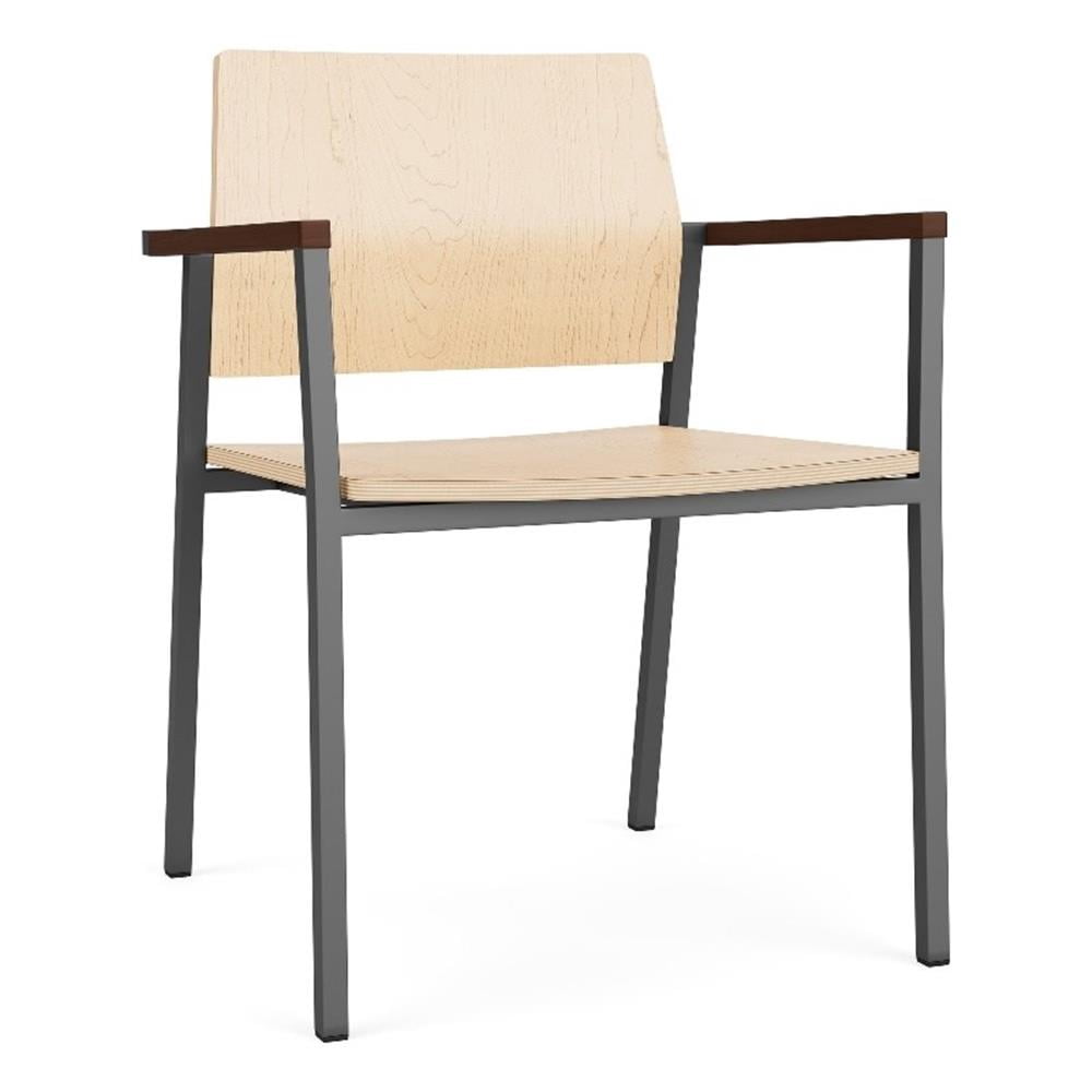 Avon Reception Waiting Guest Chair HPL Seat Back / Charcoal Steel ...