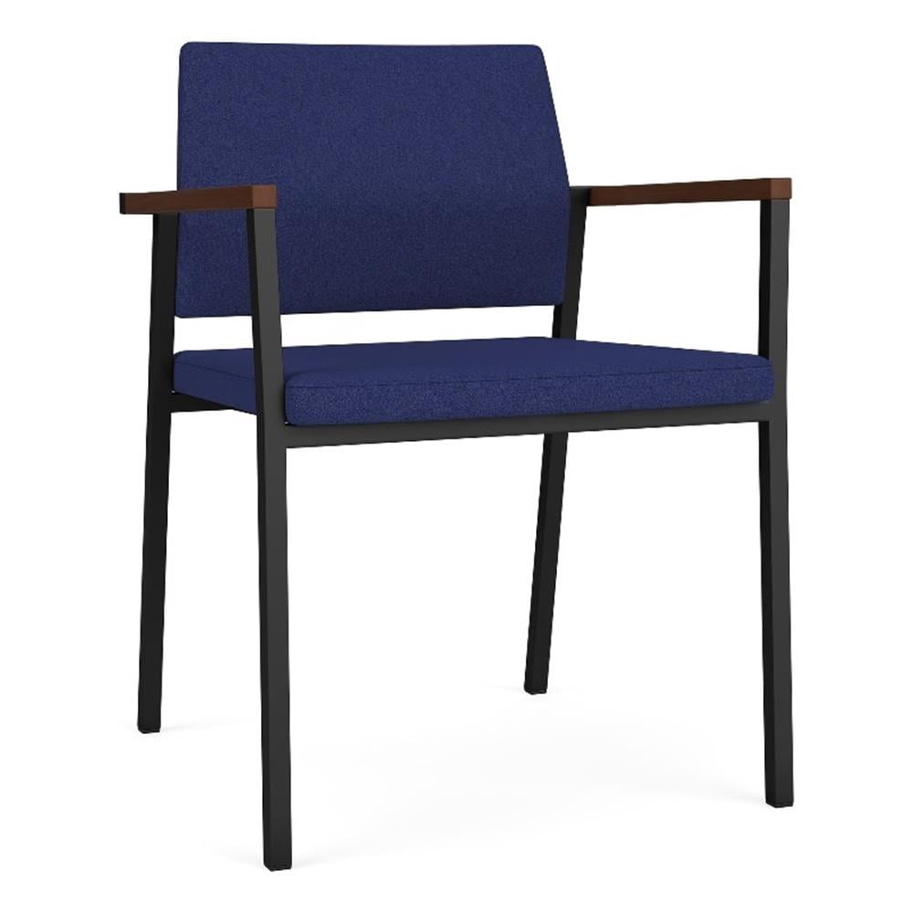 Avon Reception Waiting Room Guest Chair UPH Seat Back / Black Steel ...