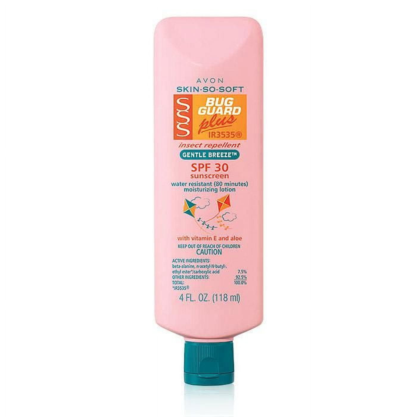 Avon Skin-So-Soft Bug Guard, SPF30 Sunblock, DEET-Free Insect Repellent ...
