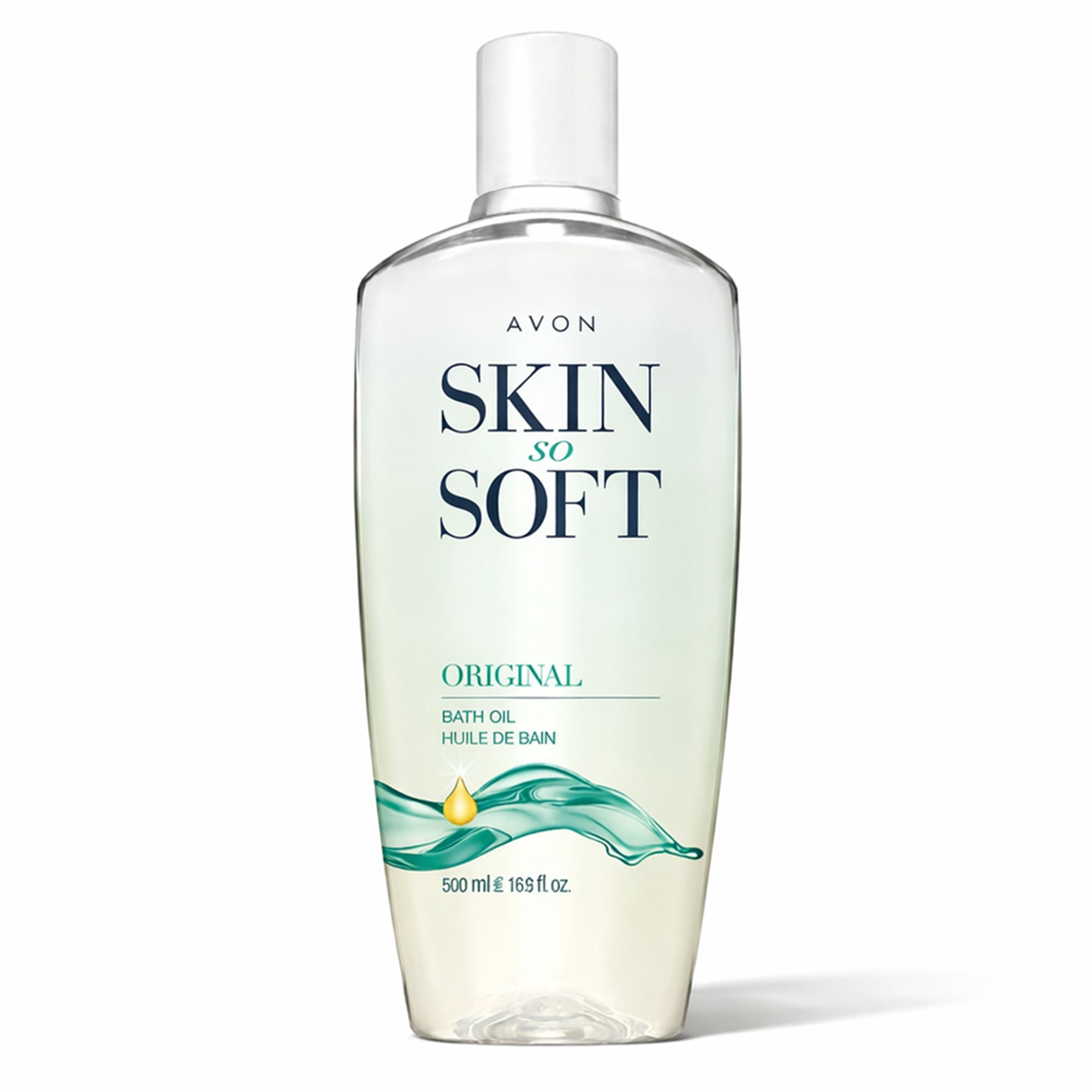 Avon Skin So Soft Original Bath Oil, Jojoba Infused, Herbal Scent, 16.9 ...