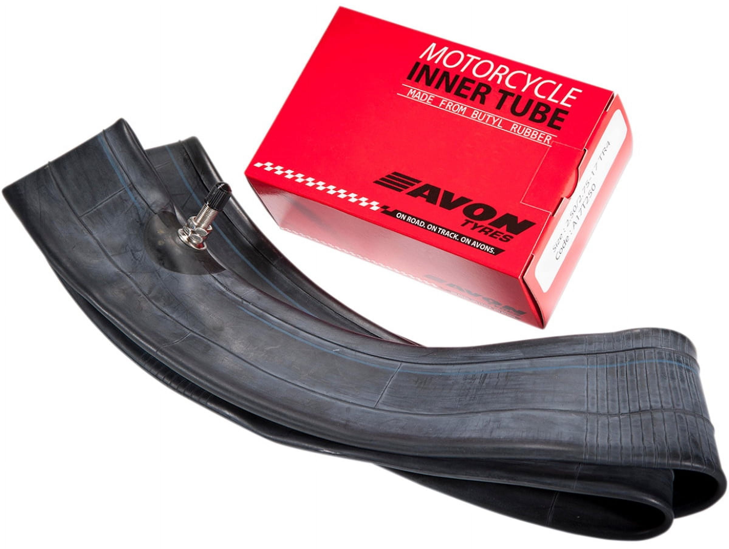 Avon Standard Butyl Rubber Inner Tire Tube3.25-18/3.50-18 TR4 (712221 ...