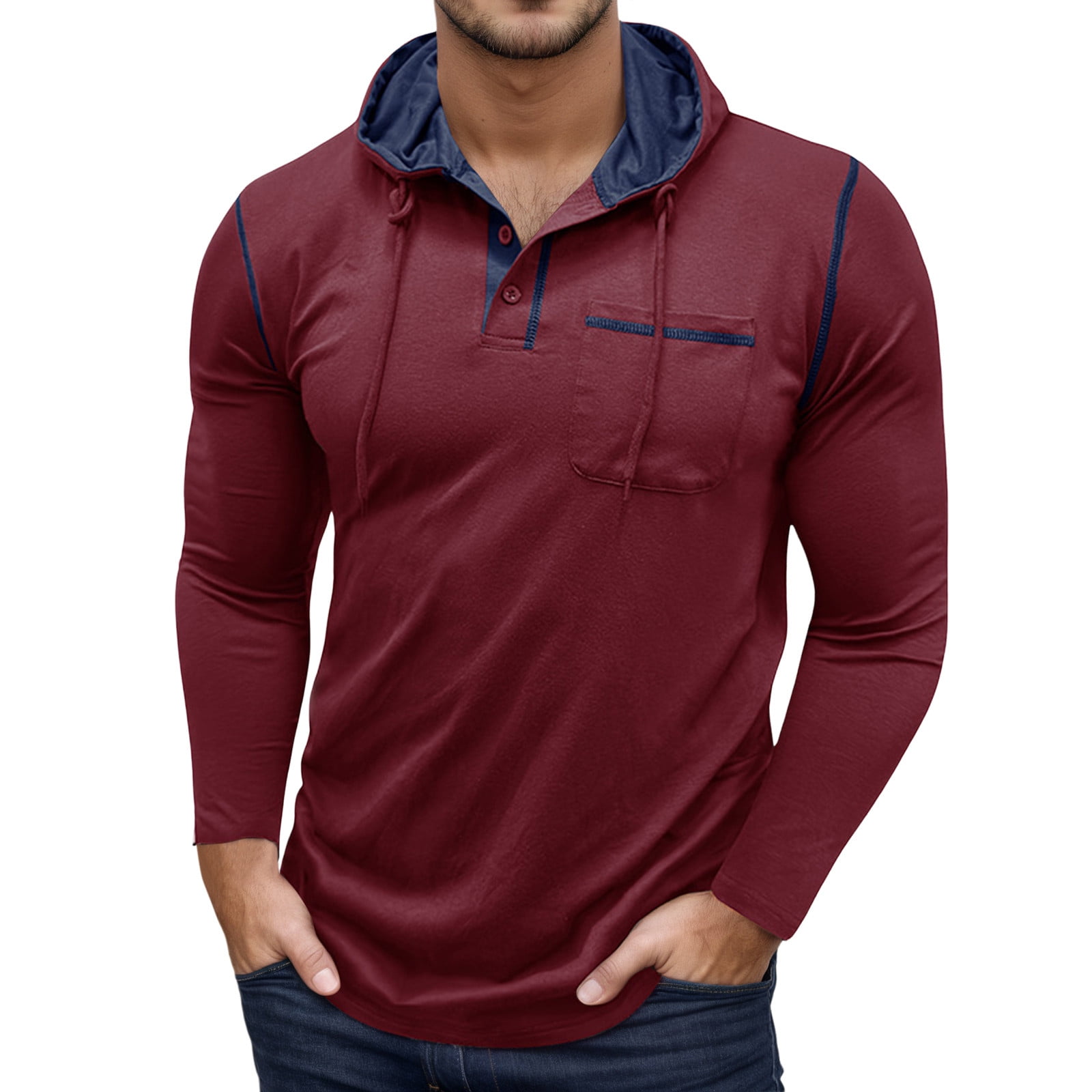 AvonTall Mens Polo Shirts Long Sleeve Cotton Polos Casual Stylish ...