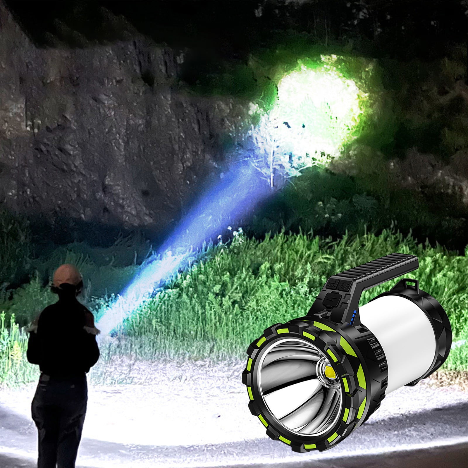 Avotify Outdoor and Pool Gadgets Portable Searchlight Outdoor LED ...