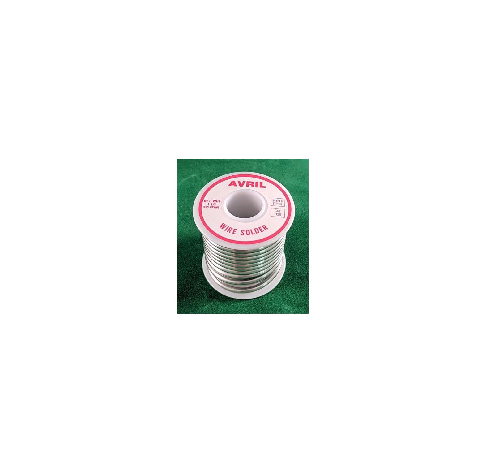 Avril 50/50 Premium Solder for Stained Glass 1 Pound Spool, 1/8 ...