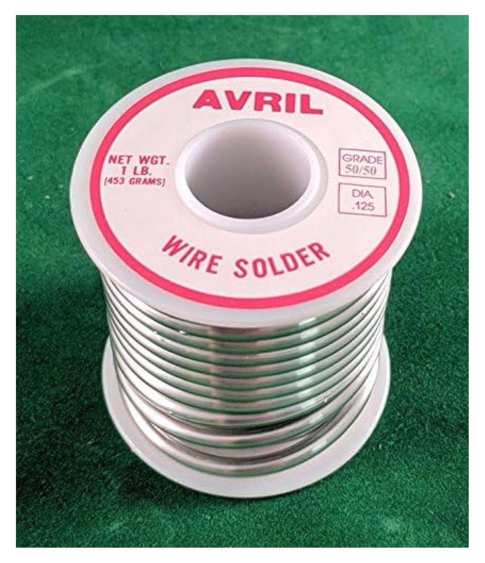 Avril 50/50 Premium Solder for Stained Glass 1 Pound Spool, 1/8 ...