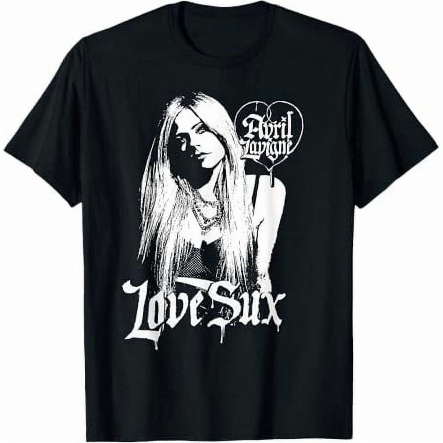 Avril Lavigne Love Sux T-Shirt,Black Color,Size 3XL - Walmart.com