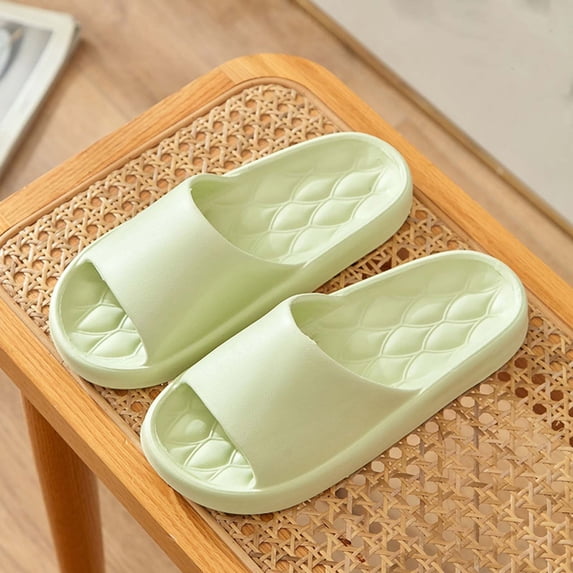 Avrnliq Green EVA Slide Slippers, Non-Slip Cushioned Waterproof Unisex ...