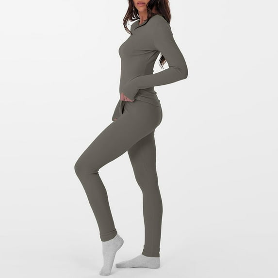 Avrnliq Thermal Underwear for Women Long Johns Set Base Layer Women ...