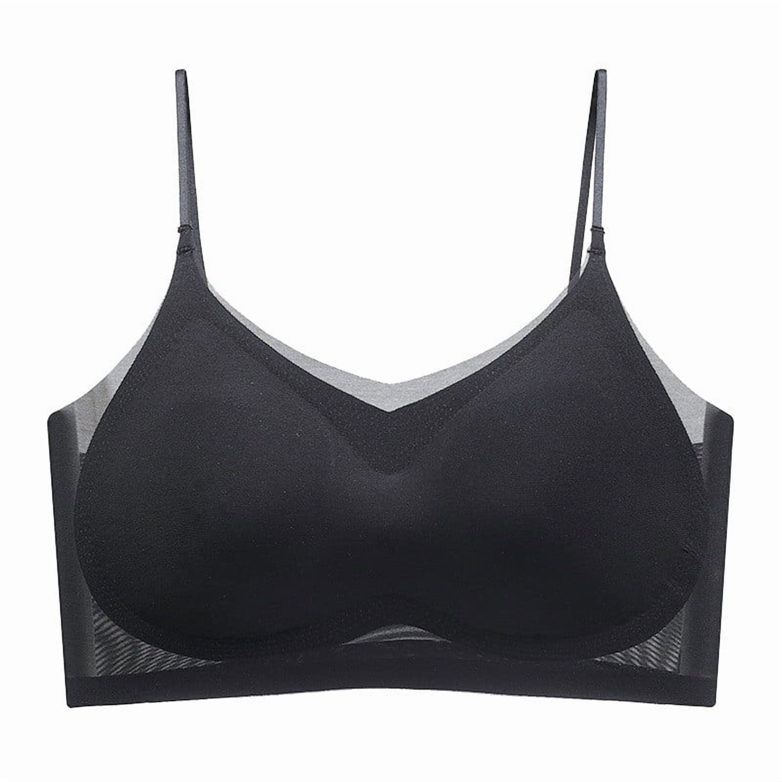 Avrnliq Womens Seamless Molded Cup Wireless Bra Breathable Mesh ...
