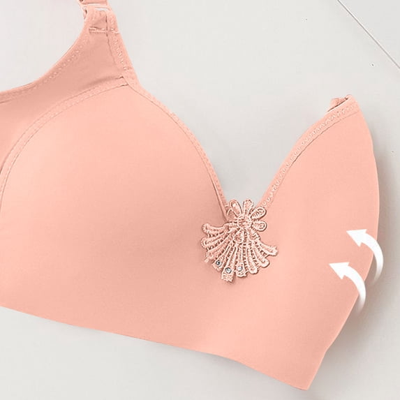 Avrnliq Womens Seamless Wireless Bra Plus Size Full Coverage Comfort ...