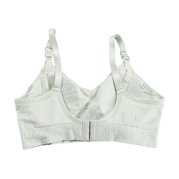 Avrnliq Womens Wireless Bra Seamless V Neck Bralette Everyday Comfort ...