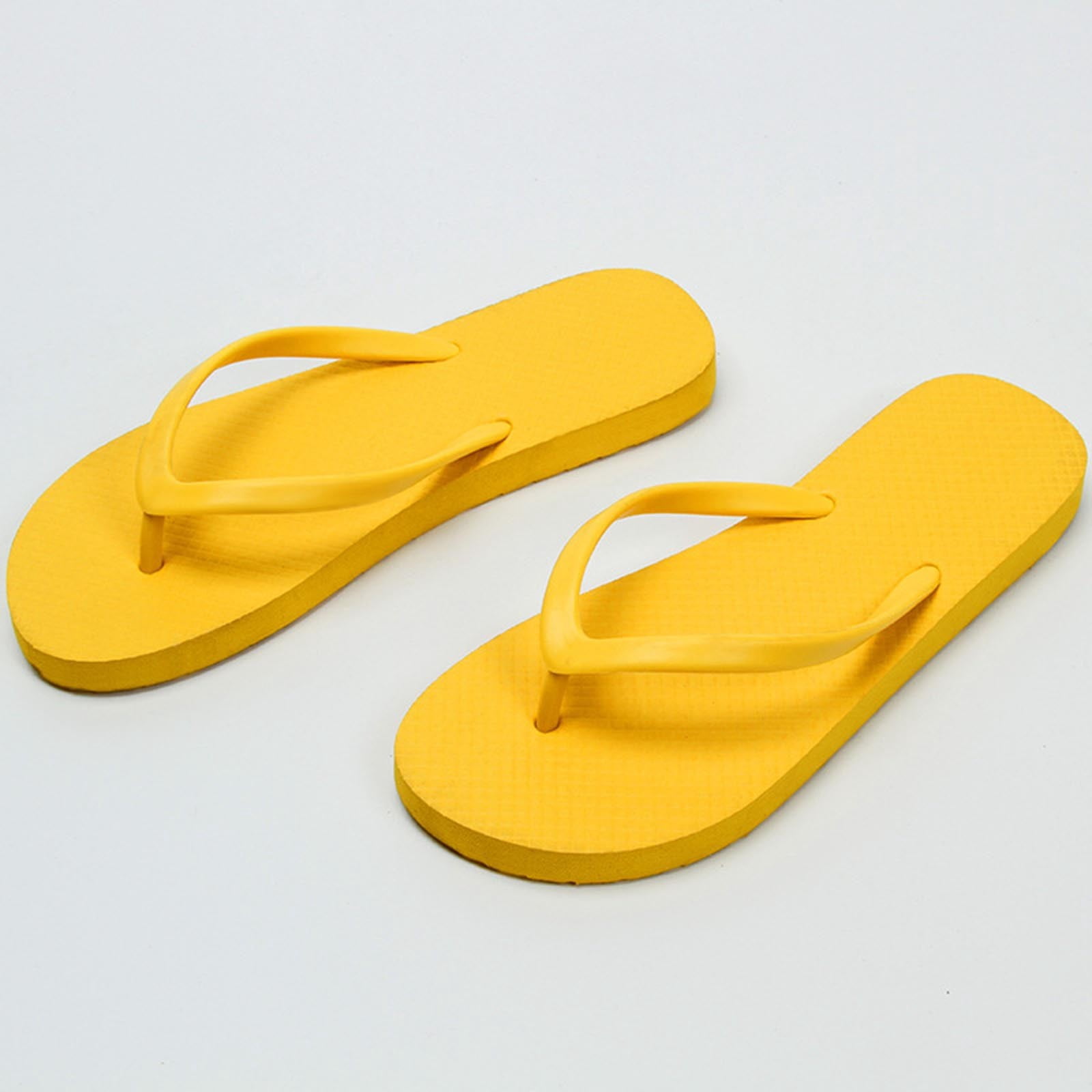 Avrnliq Womens Yellow Non-Slip PVC Flip Flops Would you like me to ...
