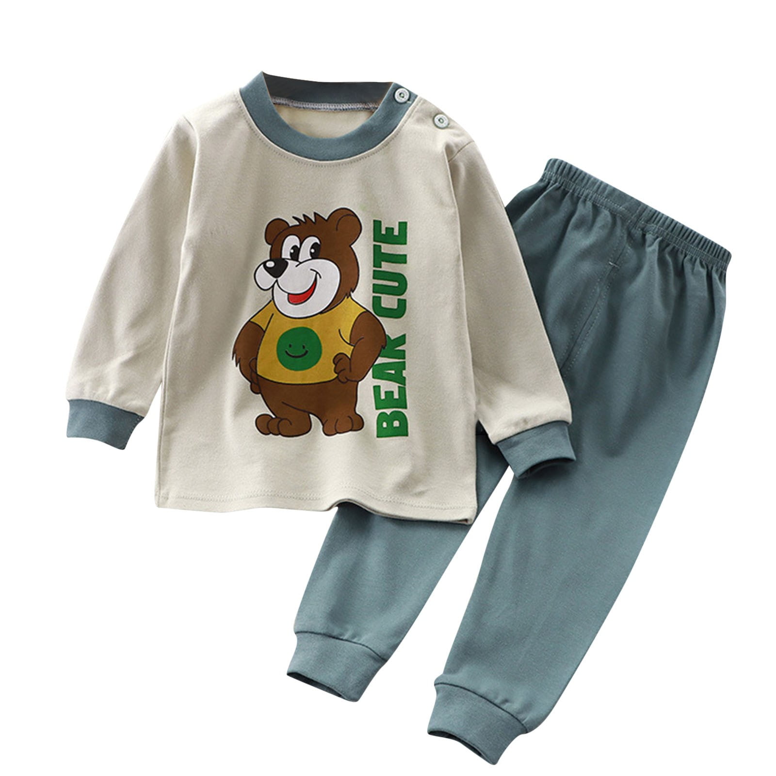 Avrntaa Baby Boy Outfits - Toddler Striped Crewneck Long Sleeve Shirt ...