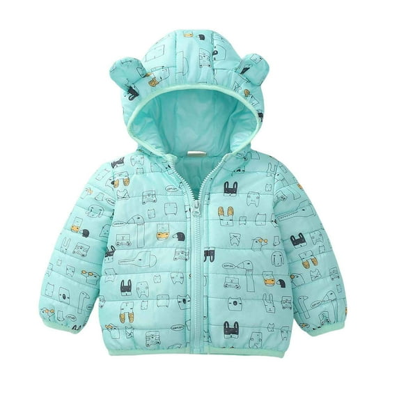 Avrntaa Baby Boys Girls Winter Coat Newborn Kids Bear Hooded Puffer Jacket Lightweight Warm ...