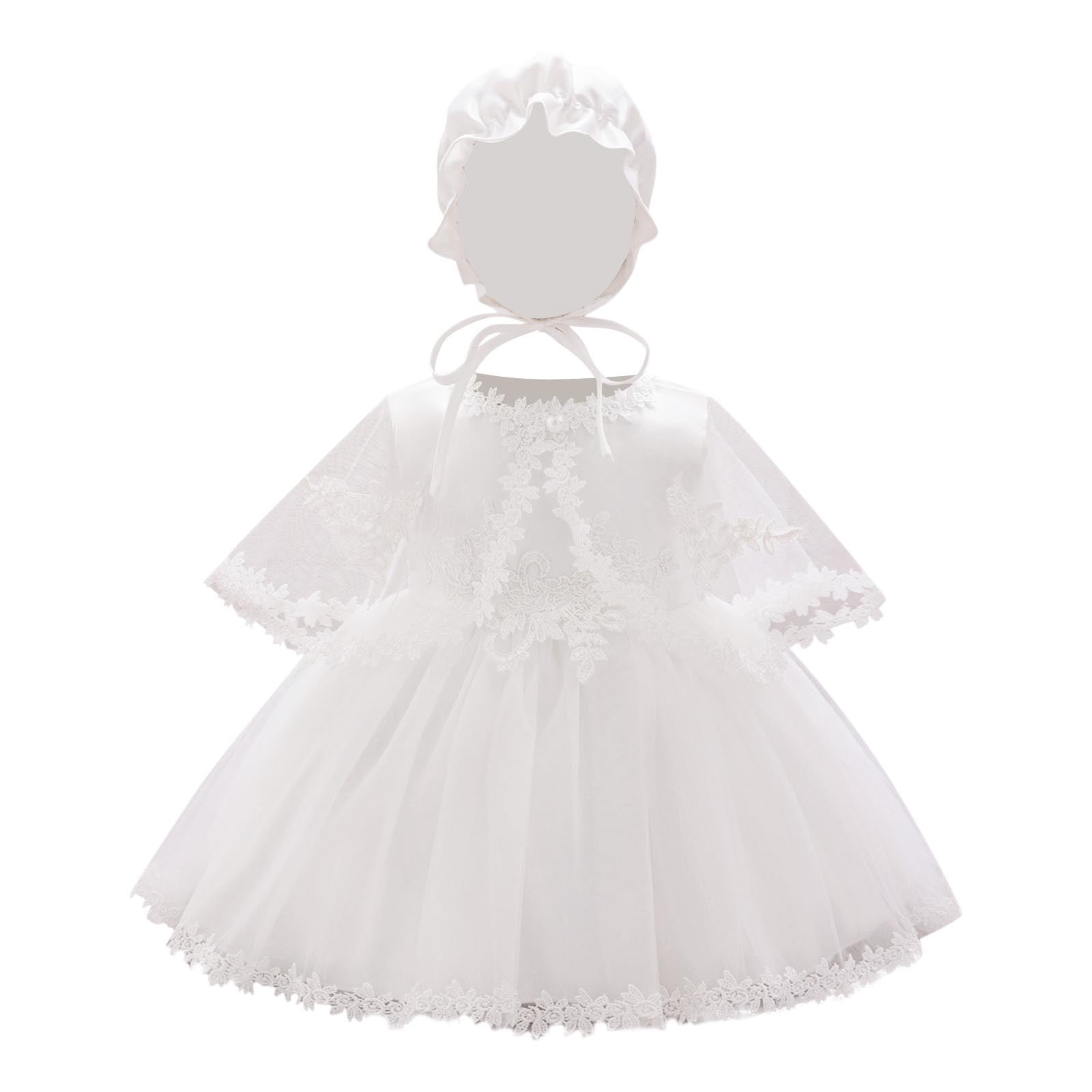 Avrntaa Baby Girls Cute Tutu Dress with Mesh Shawl, Embroidery Tulle ...