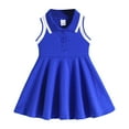 Avrntaa Baby Girls Sleeveless Workout Dress Button Collar A-Line ...