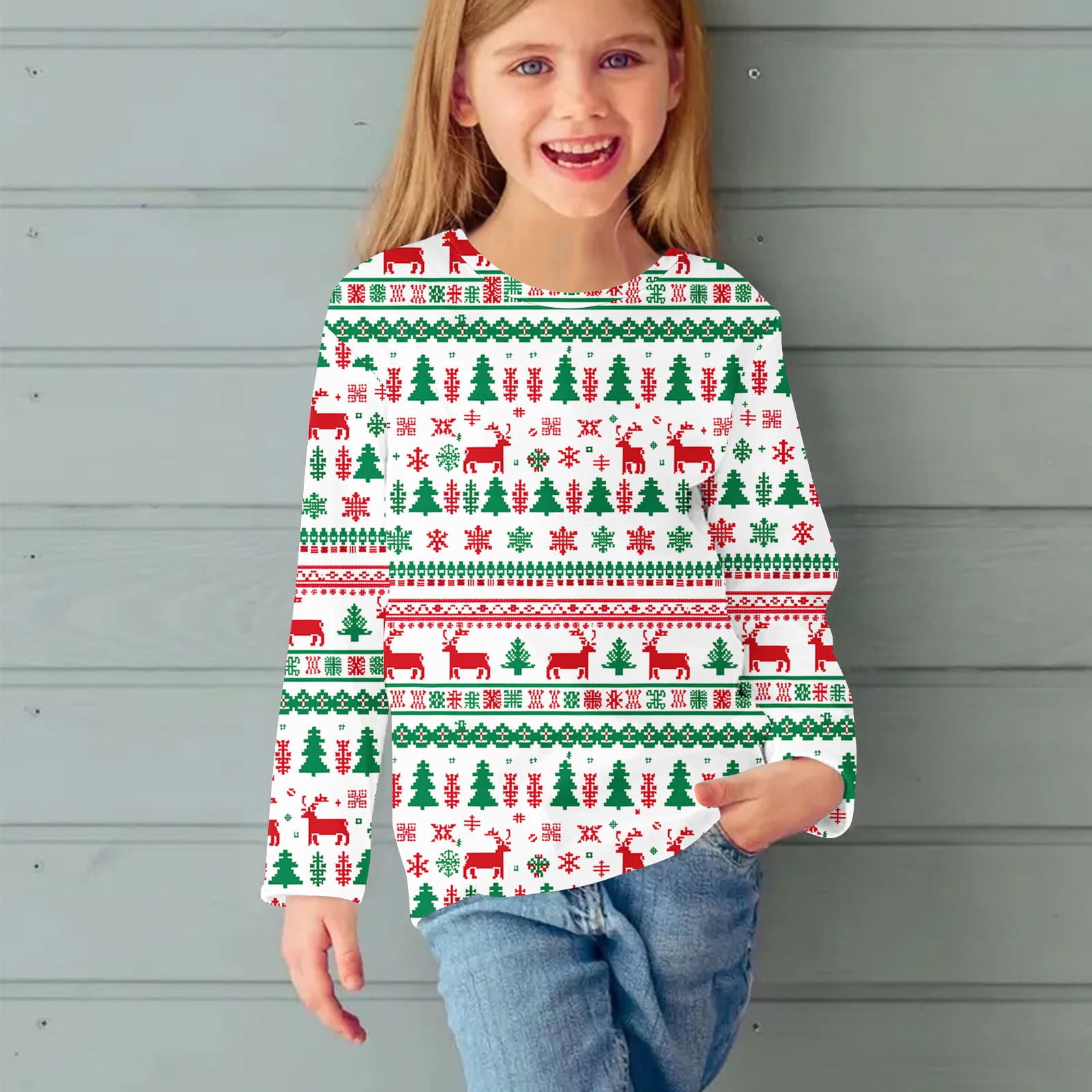 Avrntaa Big Girls Clothes - Toddler Girl Graphic Tops Long Sleeve ...