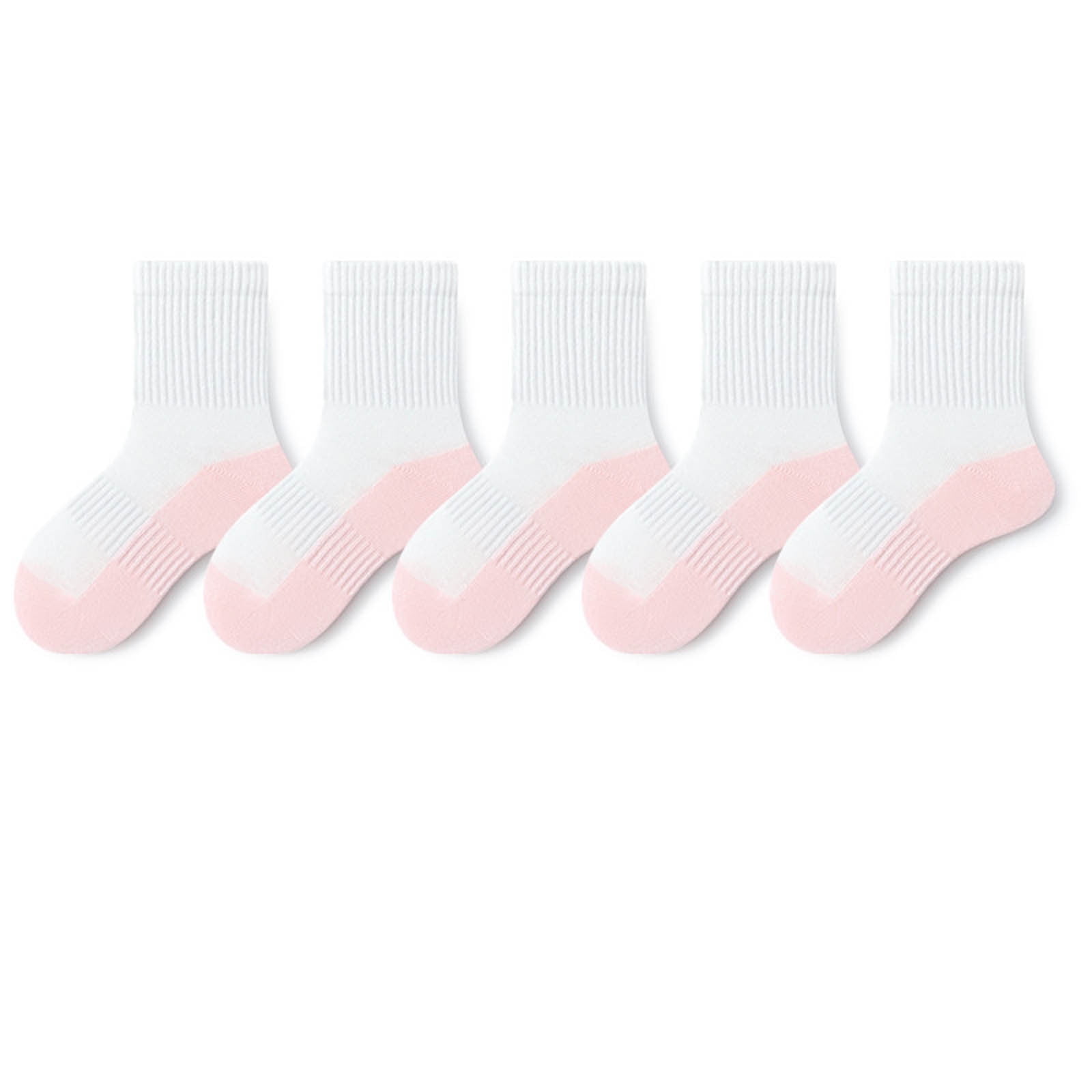 Avrntaa Boys Girls Cotton Socks 5 Pairs School Uniform Daily Comfort ...