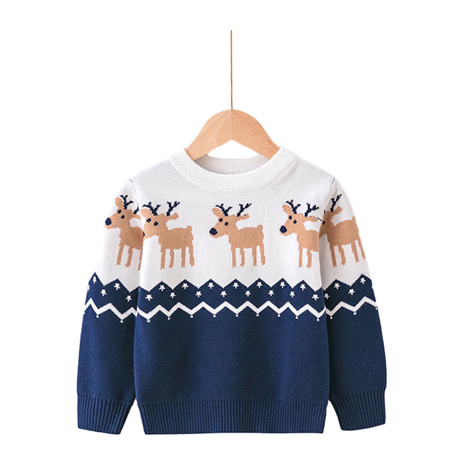 Avrntaa Boys Holiday Sweater - Crocheted Sweater Crewneck Pullover ...