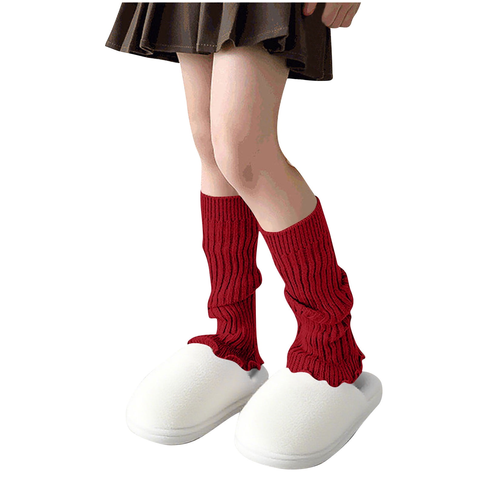 Avrntaa Fall Leg Warmers for Girls- Soft Trendy Ribbed Knit Calf ...