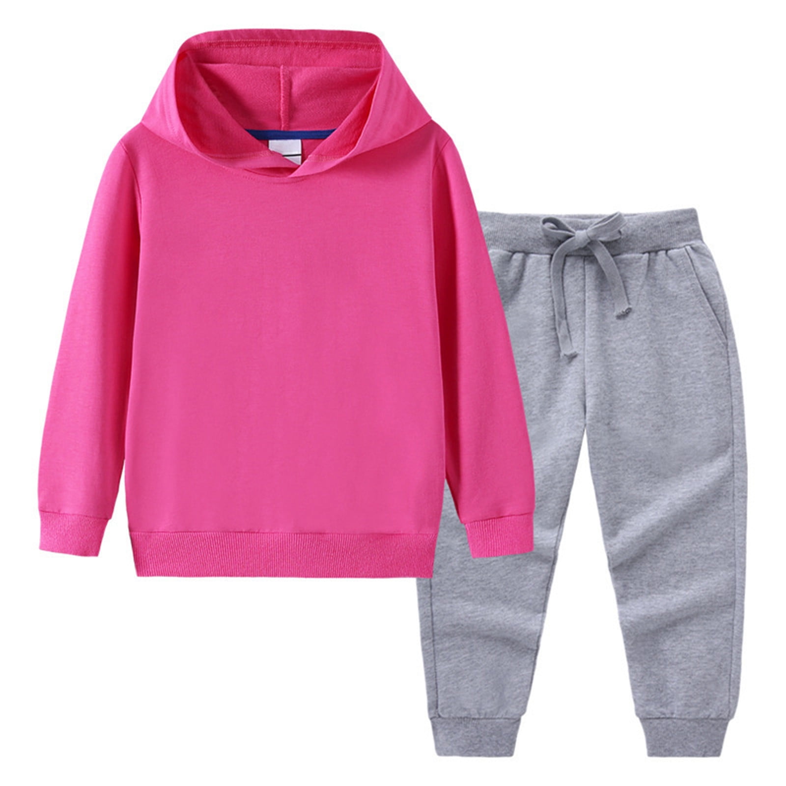 Avrntaa Fall Sweatsuit Outfits for Little Girls Hooded Long Sleeve ...