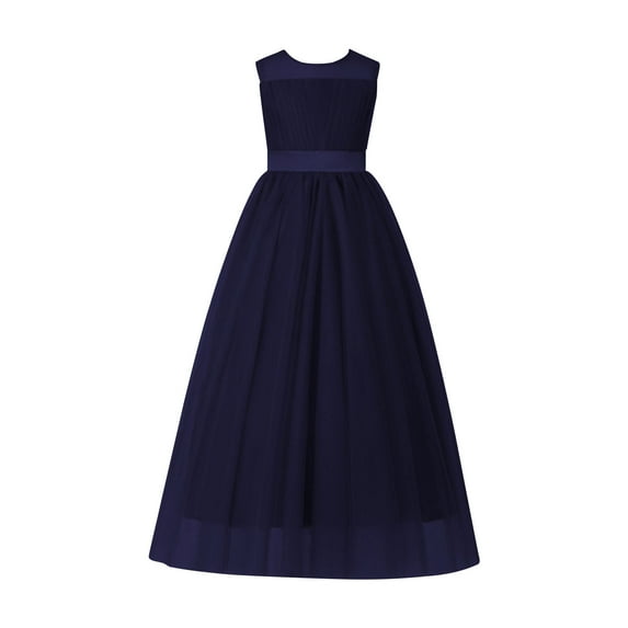 Avrntaa Flower Girl Party Dresses,Girls Sleeveless Tulle Princess Dress ...