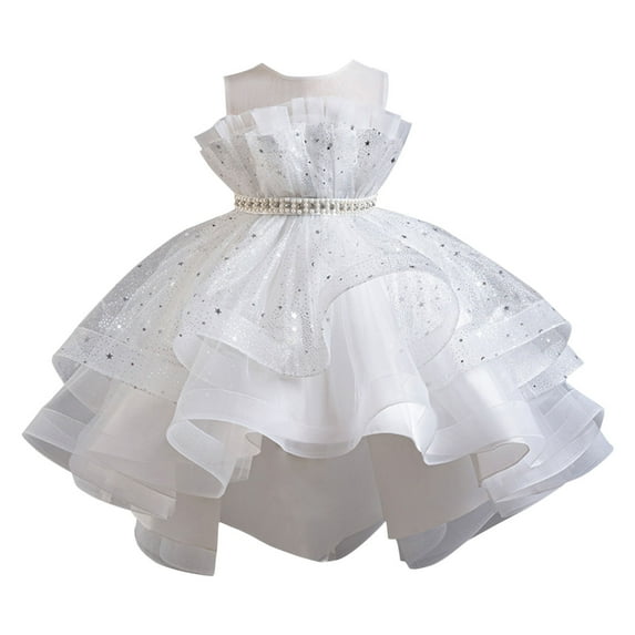 Avrntaa Flower Girls Tulle Dress Sleeveless Special Occasion Dresses ...
