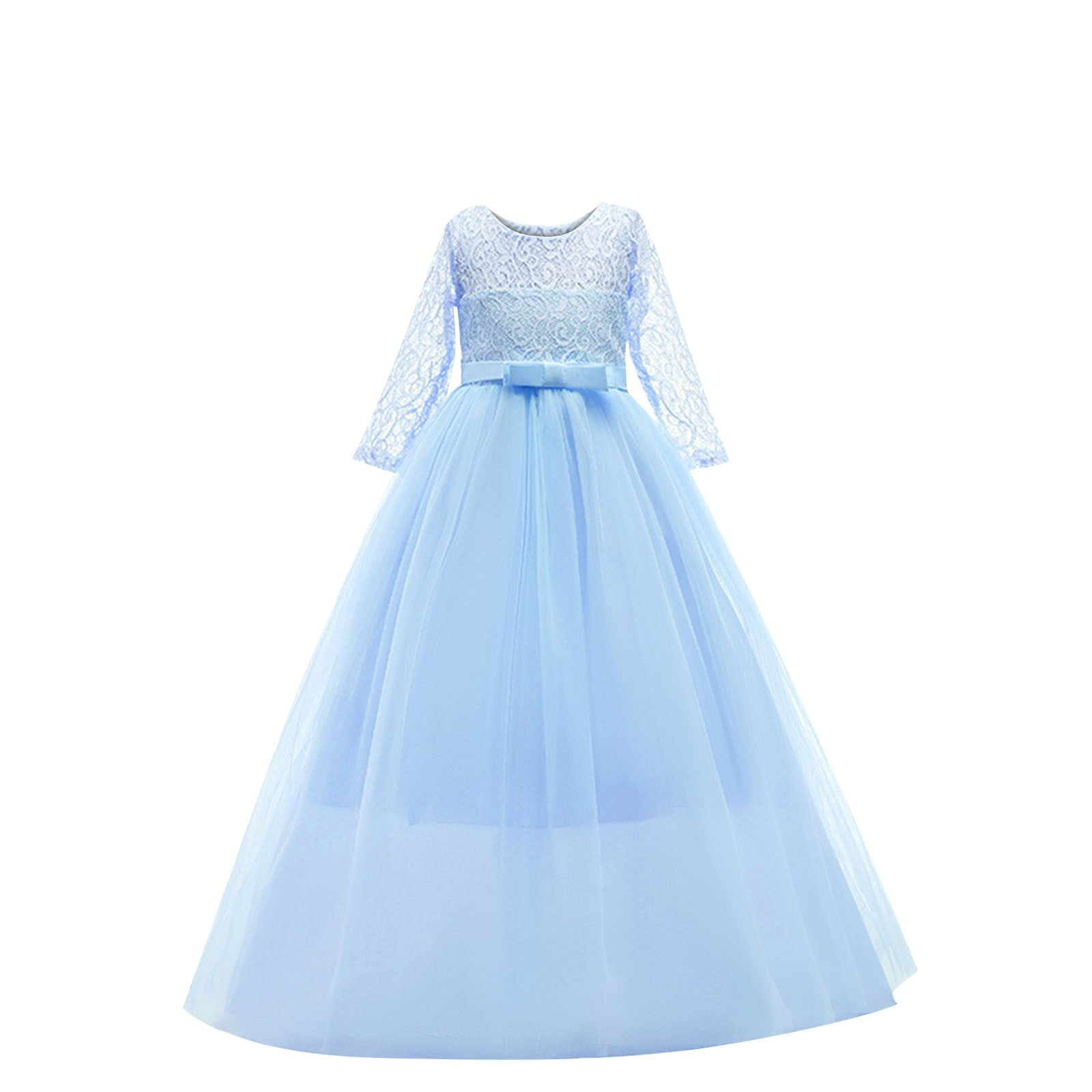 Avrntaa Flower Girls Wedding Party Dress Lace Bridesmaid Formal Dresses ...