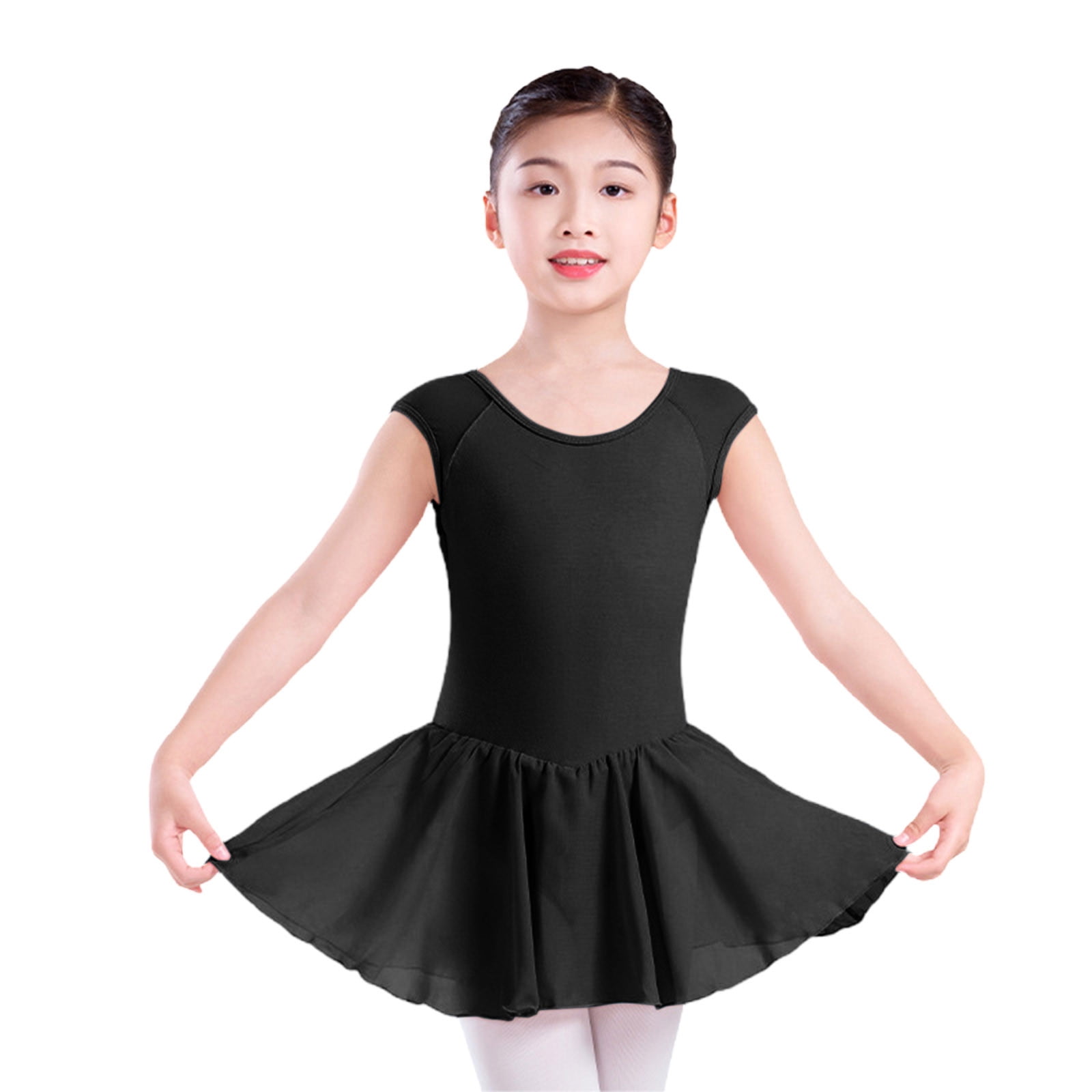 Avrntaa Girls Ballerina Dress Sleeveless Ballet Leotards Dresses for ...