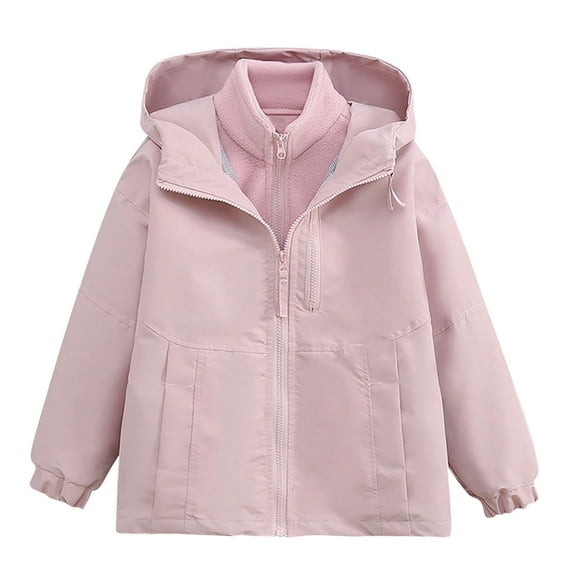 Avrntaa Girls Boys Hooded Rain Coats Detachable Inner Layer Lightweight ...