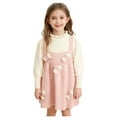 Avrntaa Girls Cute Knit Sweater Dress Ruffle Collar Two fakes Dresses ...