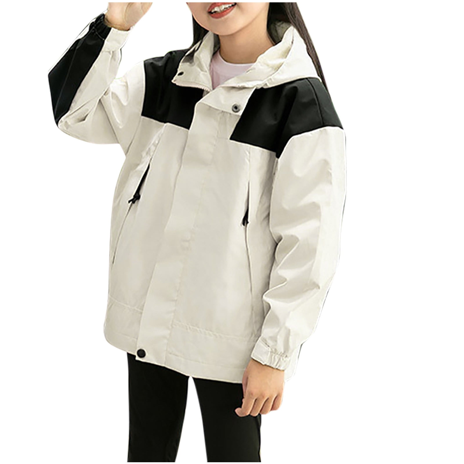 Avrntaa Girls Lightweight Jacket - Toddler Waterproof Rain Jacket ...