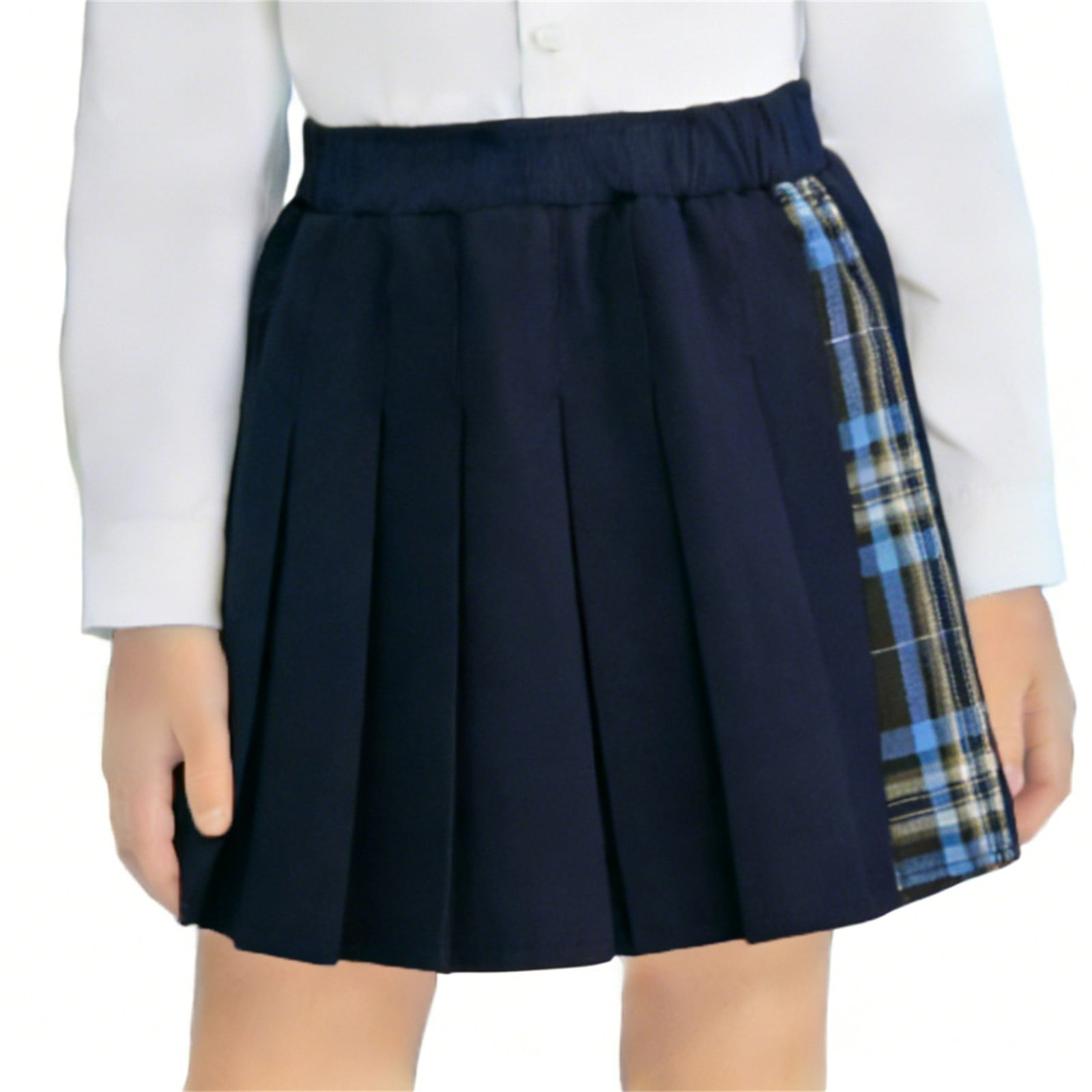 Avrntaa Girls' Plaid Pleated Skort | Back-to-School Uniform Short Skirt ...
