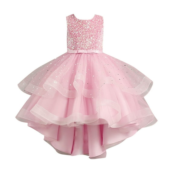 Avrntaa Girls Sequin Birthday Tutu Dress Tiered Tulle Party Dresses ...