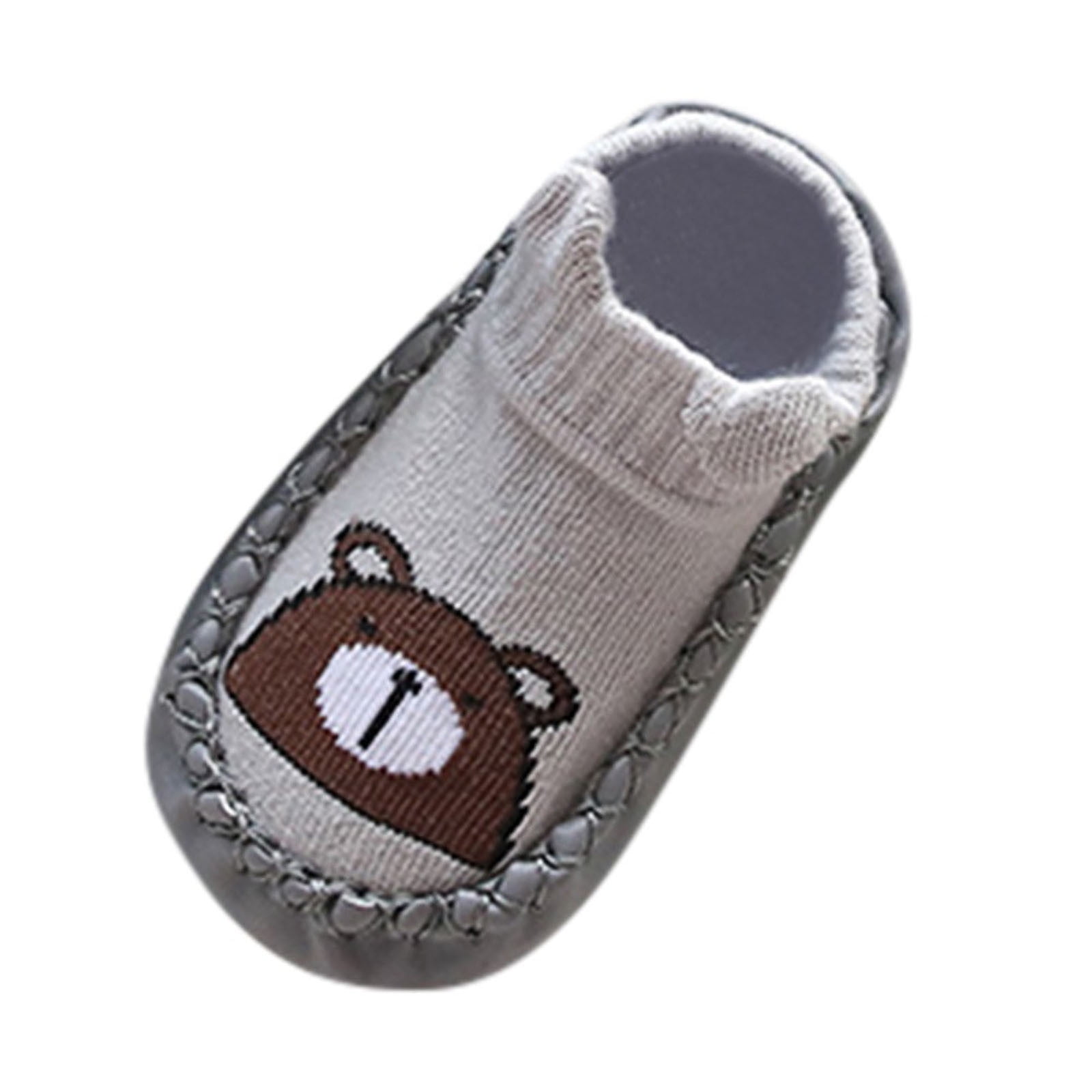 Avrntaa Infant Baby Sock Shoes - Non Slip Floor Socks for Boys Girls First Walking Gray Socks ...