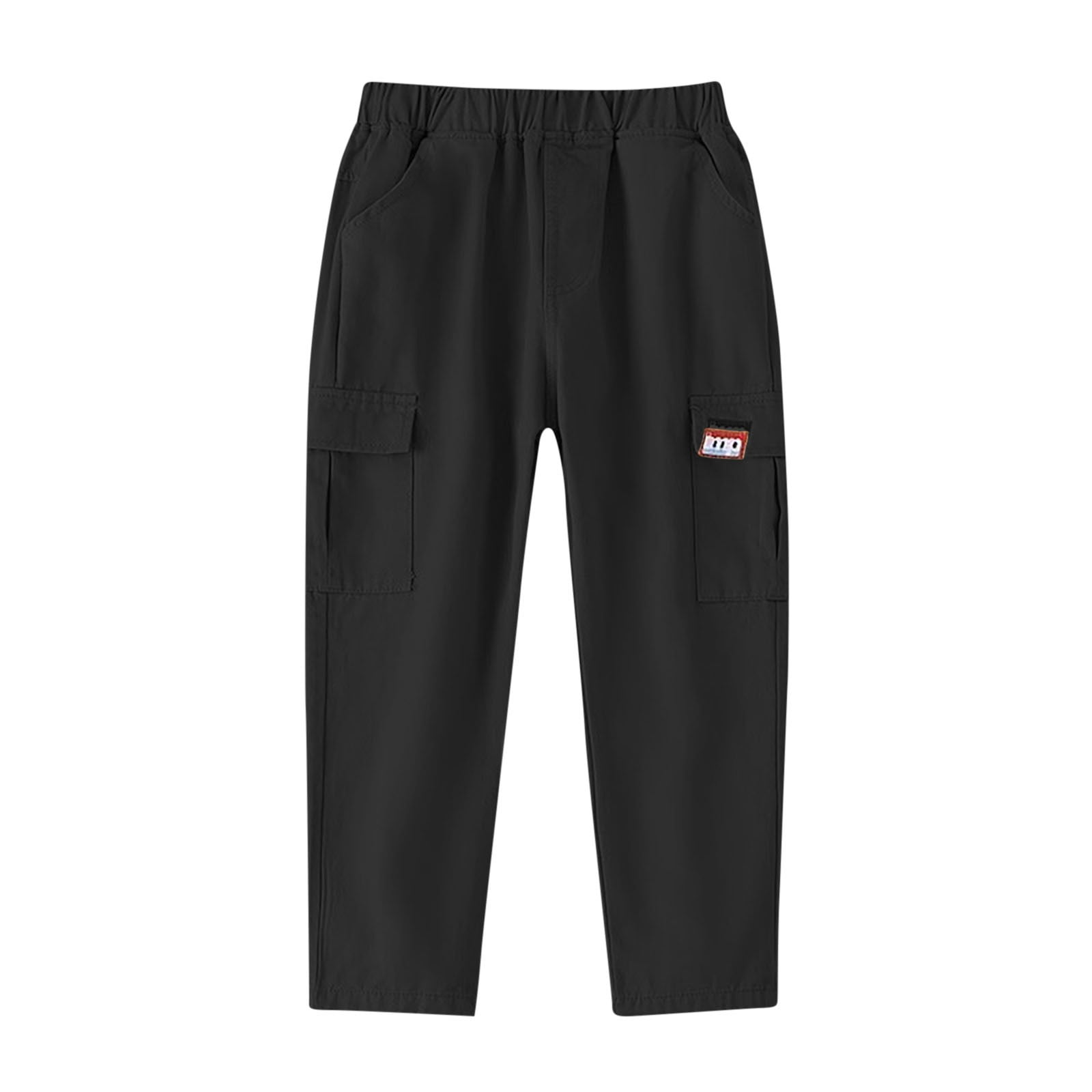 Avrntaa Kids Boys Fall Cargo Pants Kids Elastic Waist Trousers Casual ...