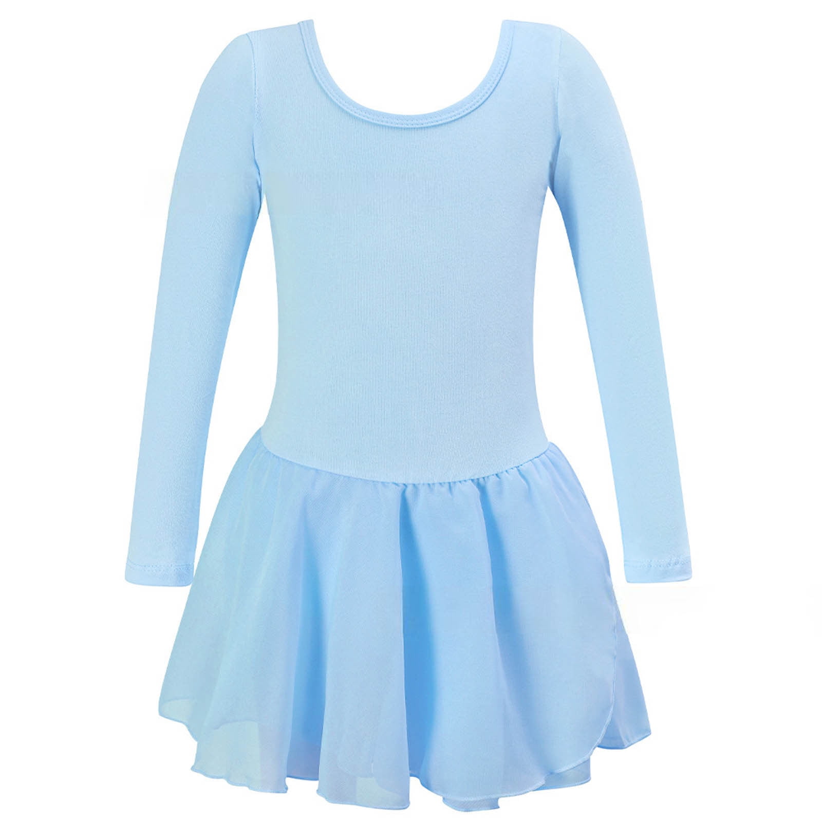 Avrntaa Kids Girls Spring Ballet Dance Dress Classic Long Sleeve Tutu ...