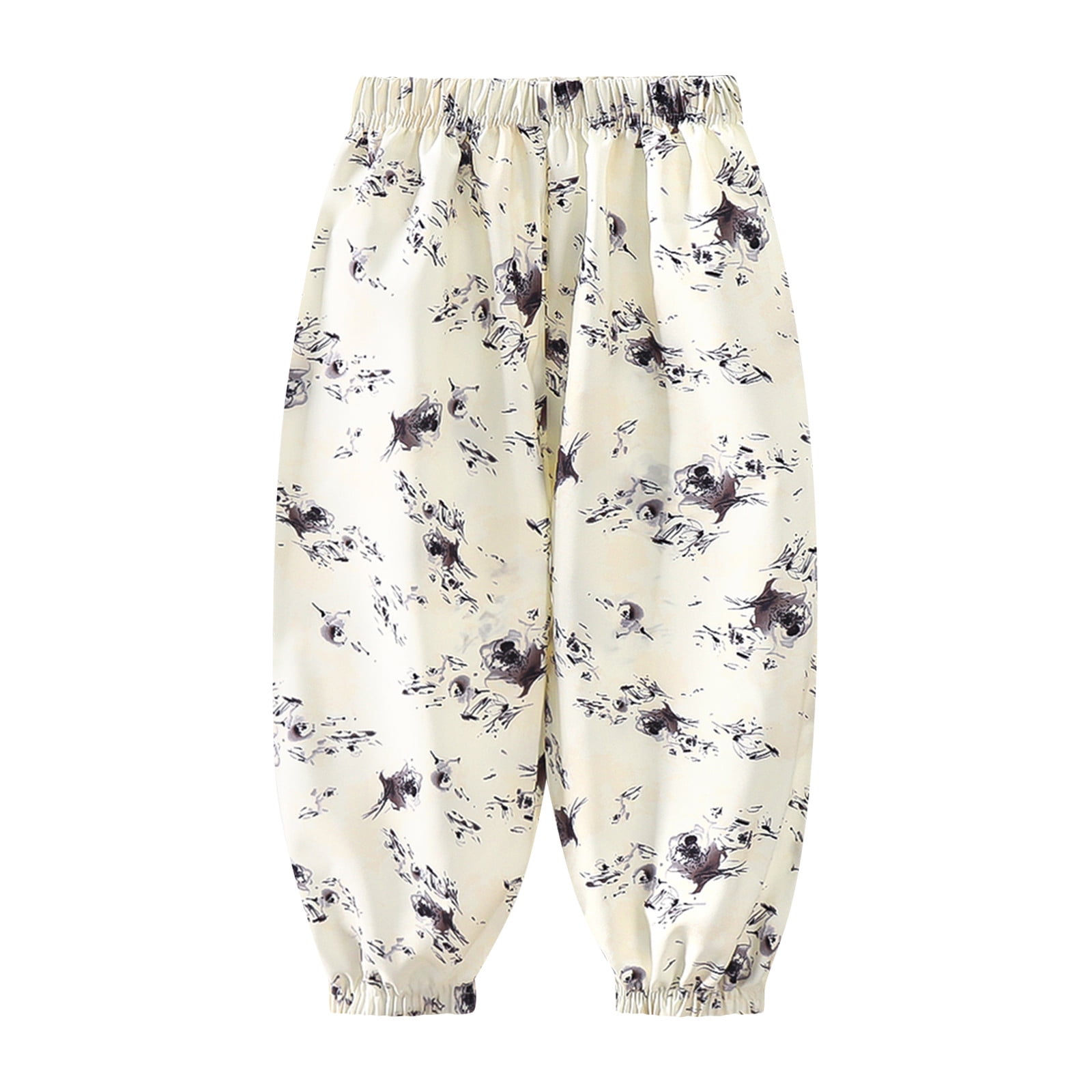 Avrntaa Kids Girls Spring Pants Print Loose Long Pant Summer ...