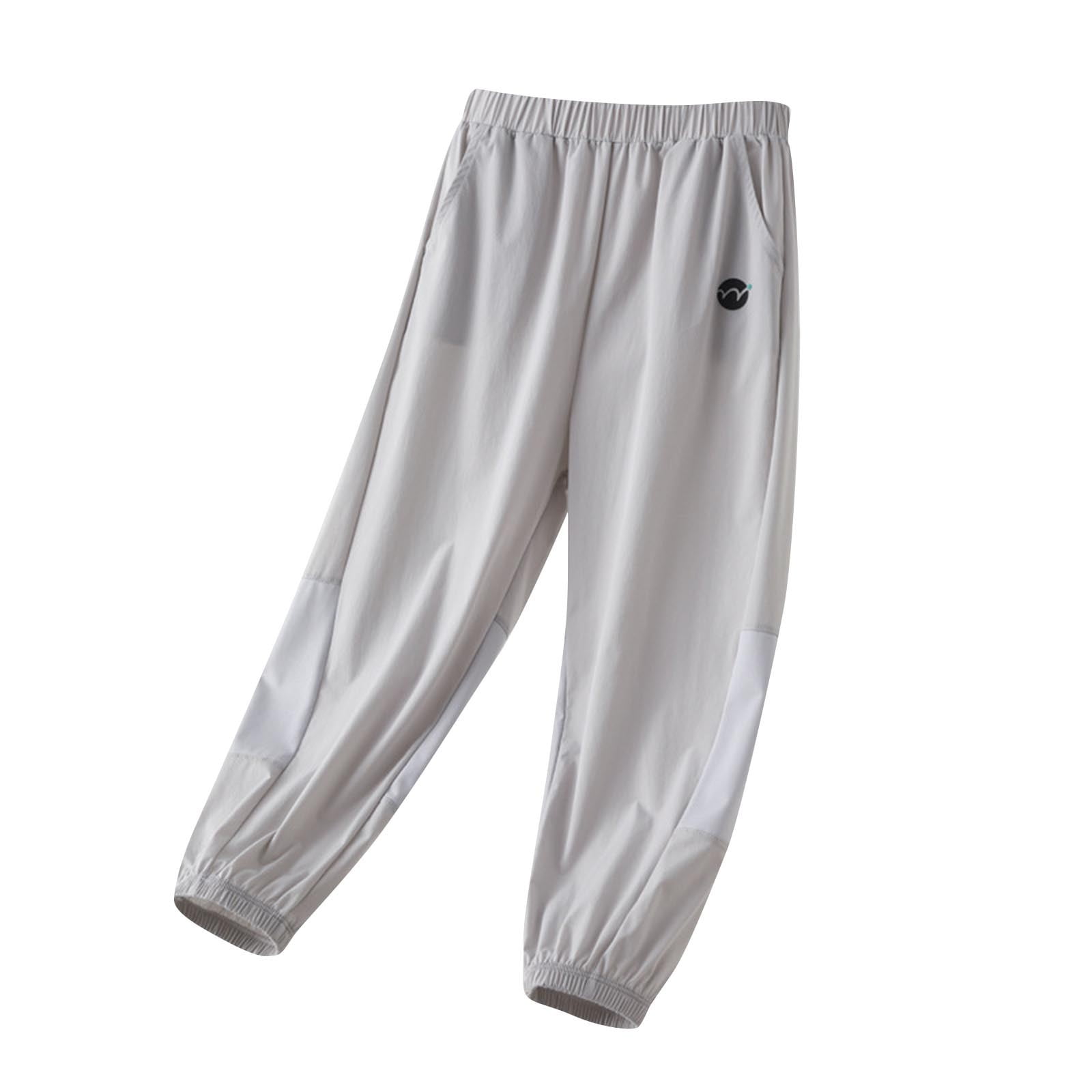 Avrntaa Kids Summer Workout Pant Elastic Waist Baggy Trousers Solid ...