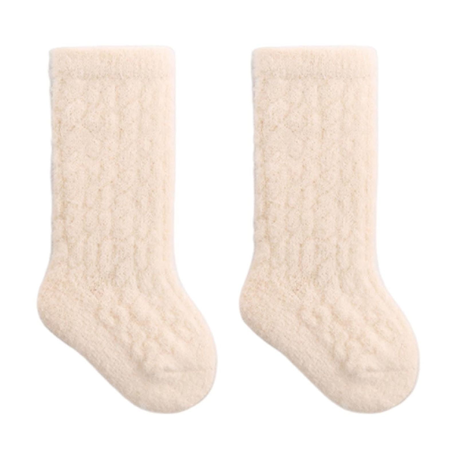 Avrntaa Little Girls Fuzzy Wool Socks Baby Fluffy Thick Winter Sock ...