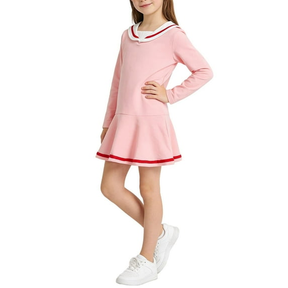 Avrntaa Little Girls Sailor Dress Spring Summer Cute Pleated Skirt Kids ...