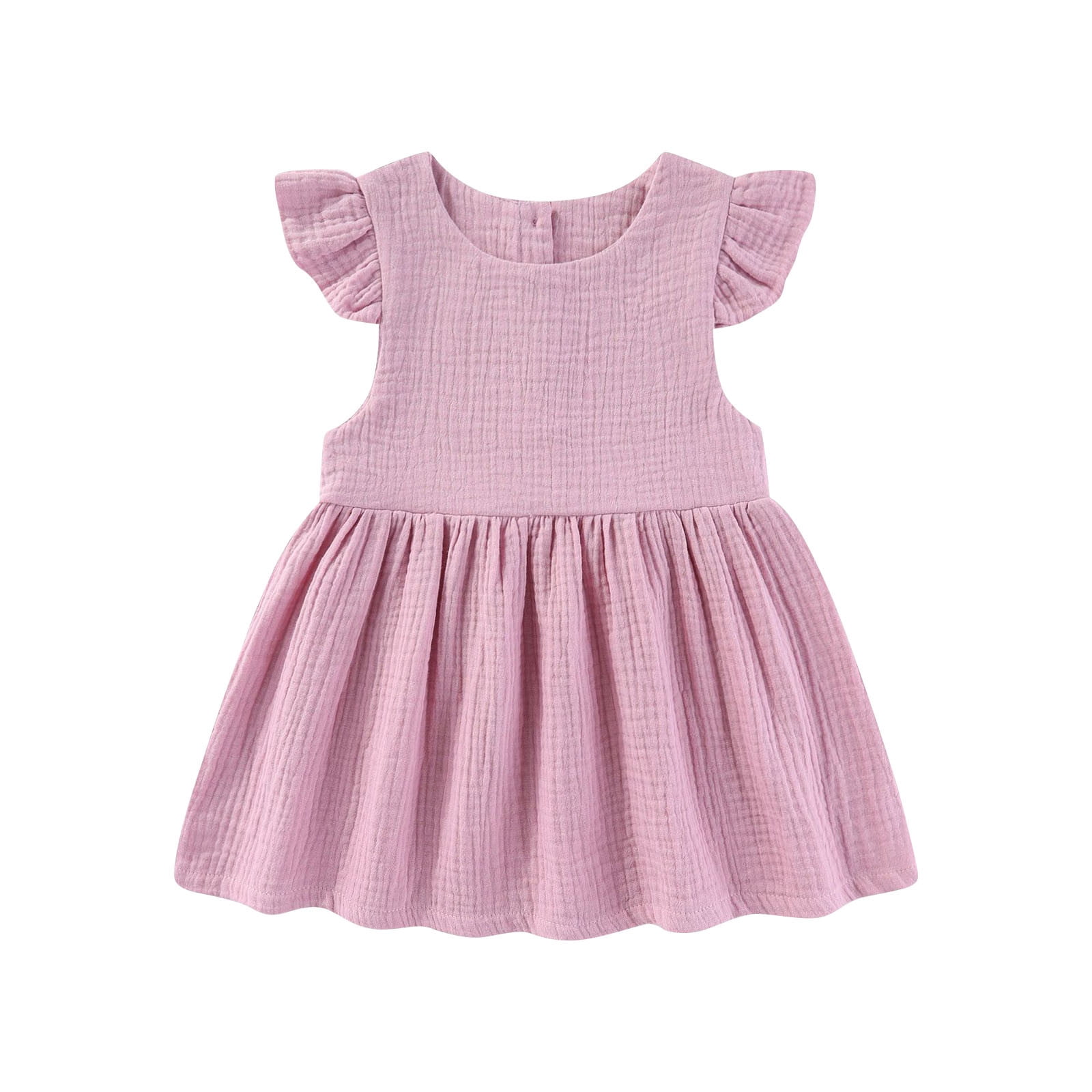 Avrntaa Little Girls Tutu Dress Floral Trim Tulle Dresses Flutter ...