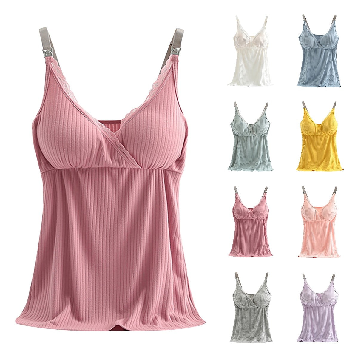 Avrntaa Nursing Cami Tank Tops for Breastfeeding Women - Nursing Tops ...