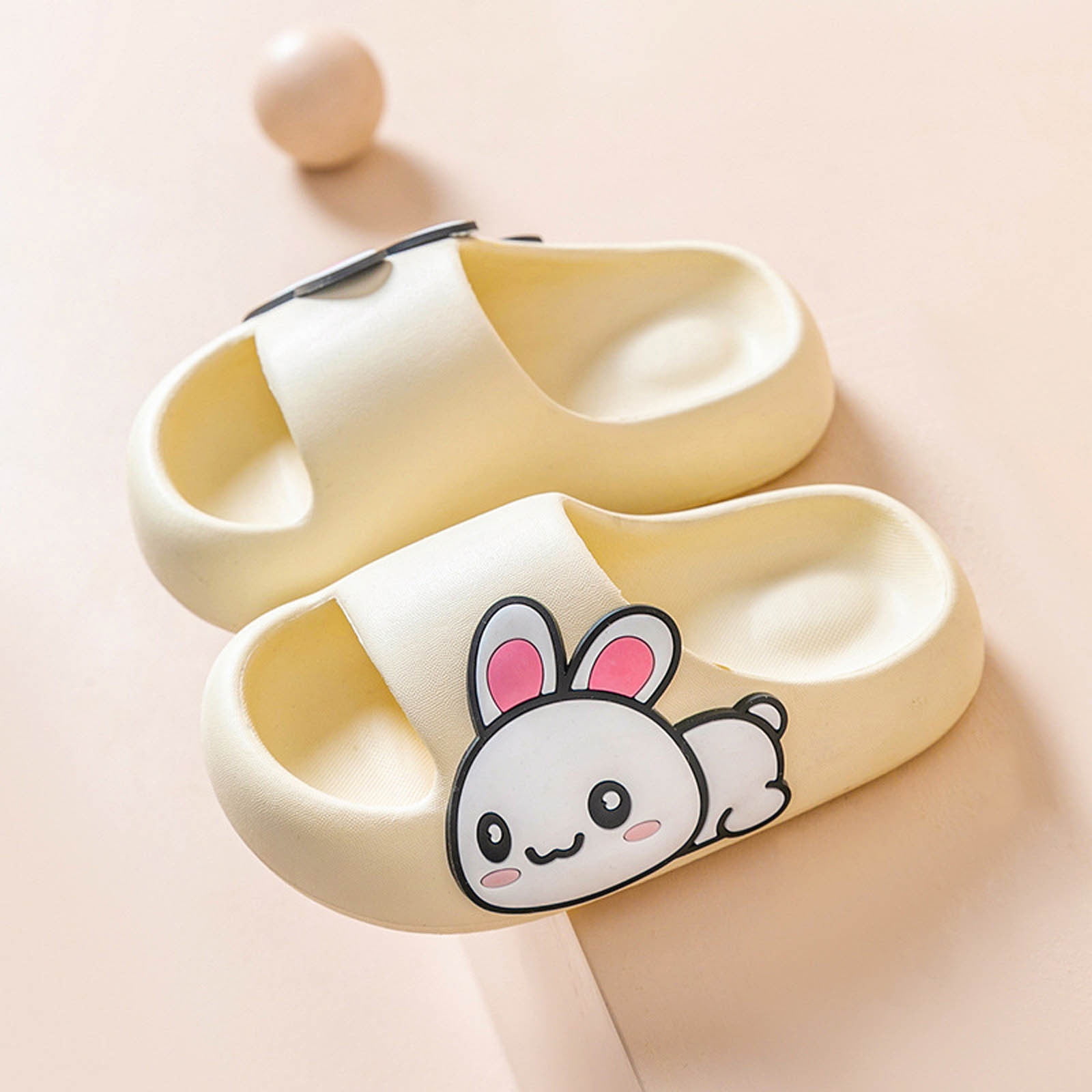 Avrntaa Slides Sandals for Toddler Girls - Cute Rabbit Open Toe Shower ...