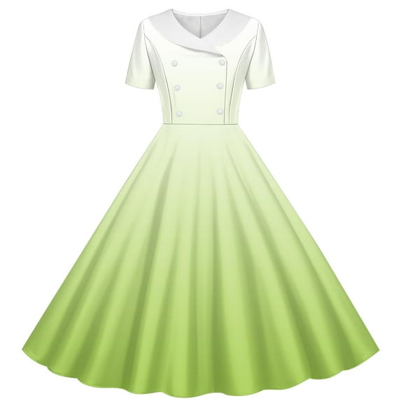 Avrntaa Summer Dress for Little Girls Short Sleeve A-Line Maxi Dresses ...