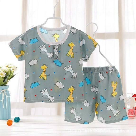 Avrntaa Toddler Boys Summer Pajamas Set - Little Boy Pj Set Kids Short ...