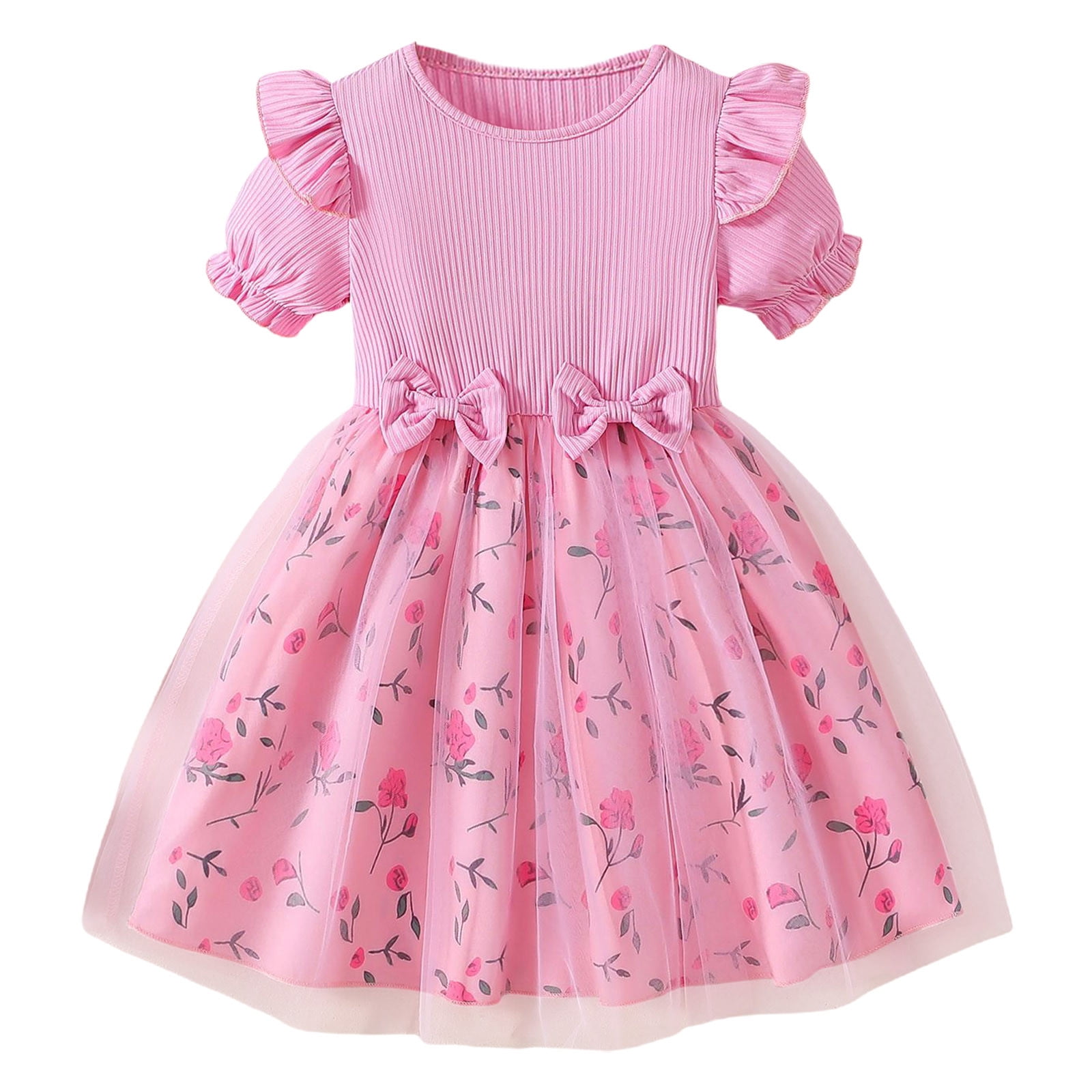 Avrntaa Toddler Girls' A-Line Princess Tutu Dress: Ruffle Summer Tulle ...