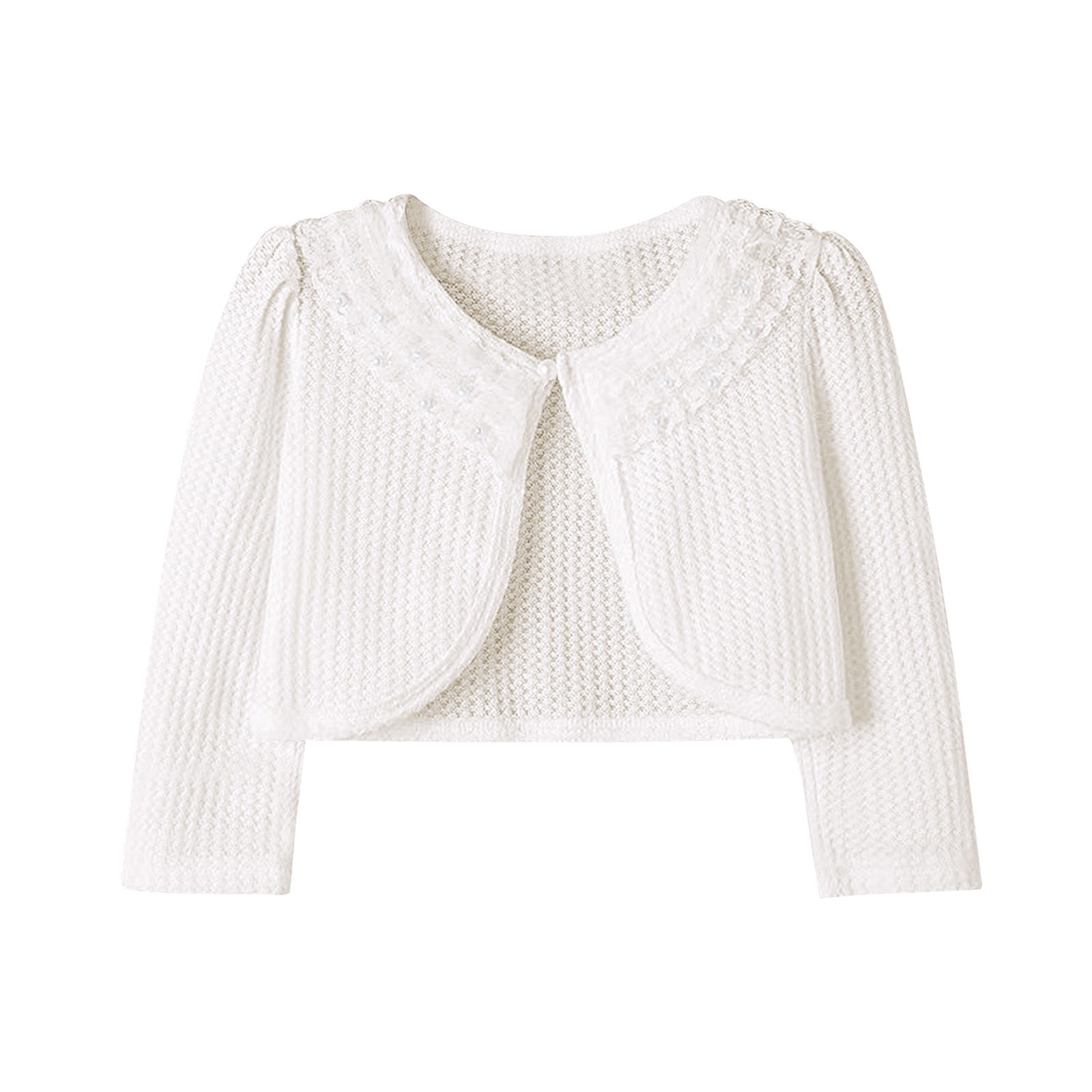 Avrntaa Toddler Girls Cardigan - Long Sleeve Bolero Shrug Lace Open ...